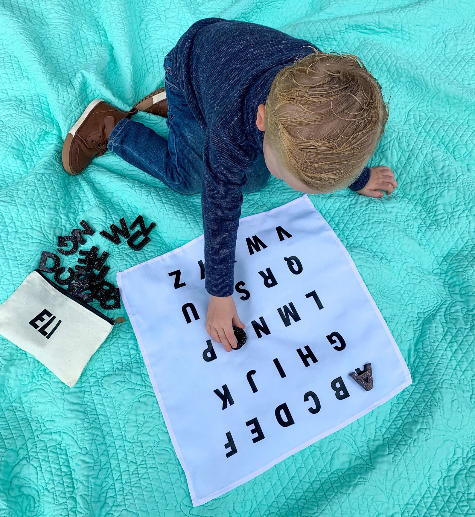 Letter Mat | Alphabet Mat | Letter Matching Game | Letter Play Mat ...