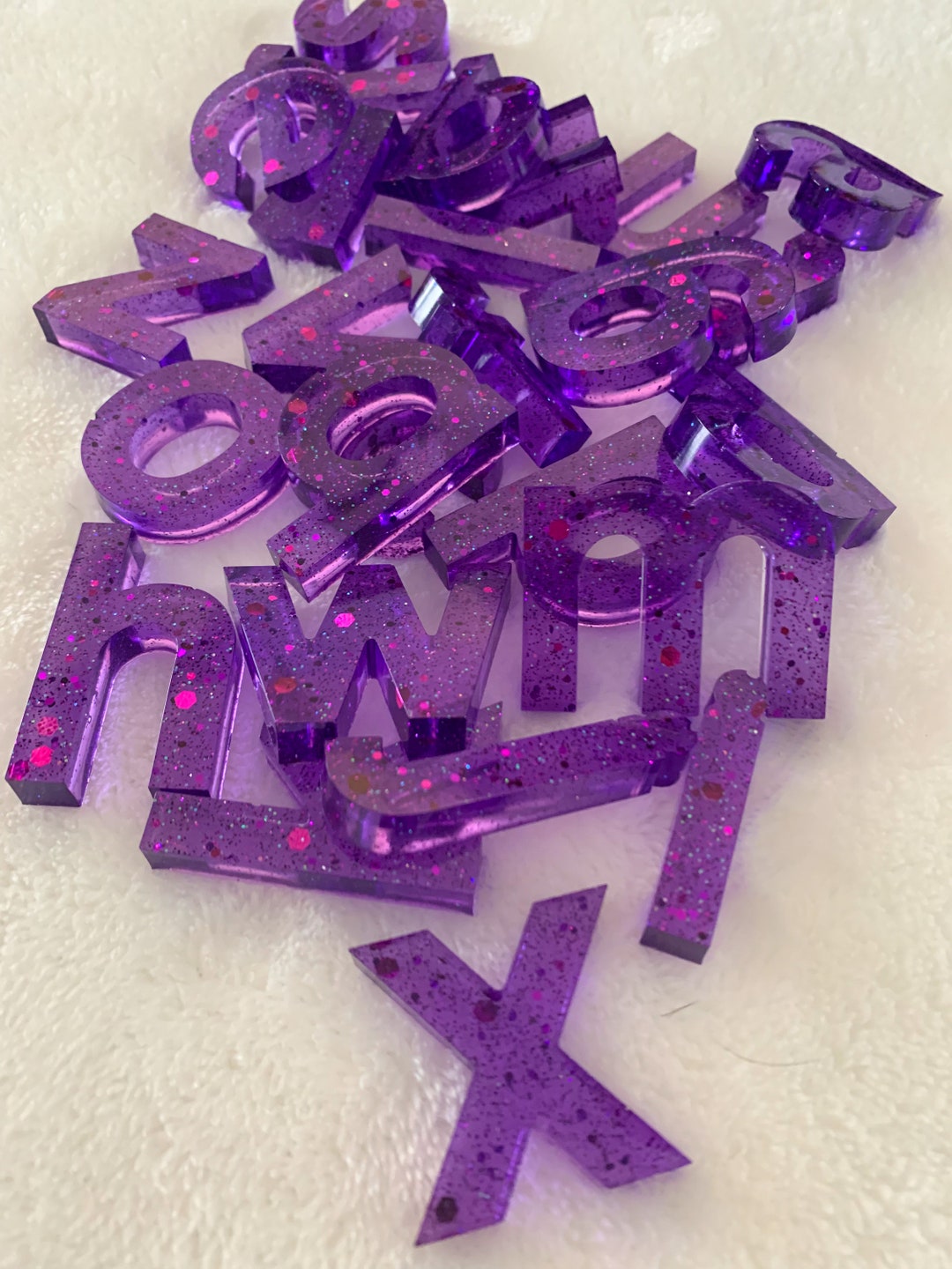 Resin Alphabet | Resin Letter | Lowercase Letter Set - Etsy