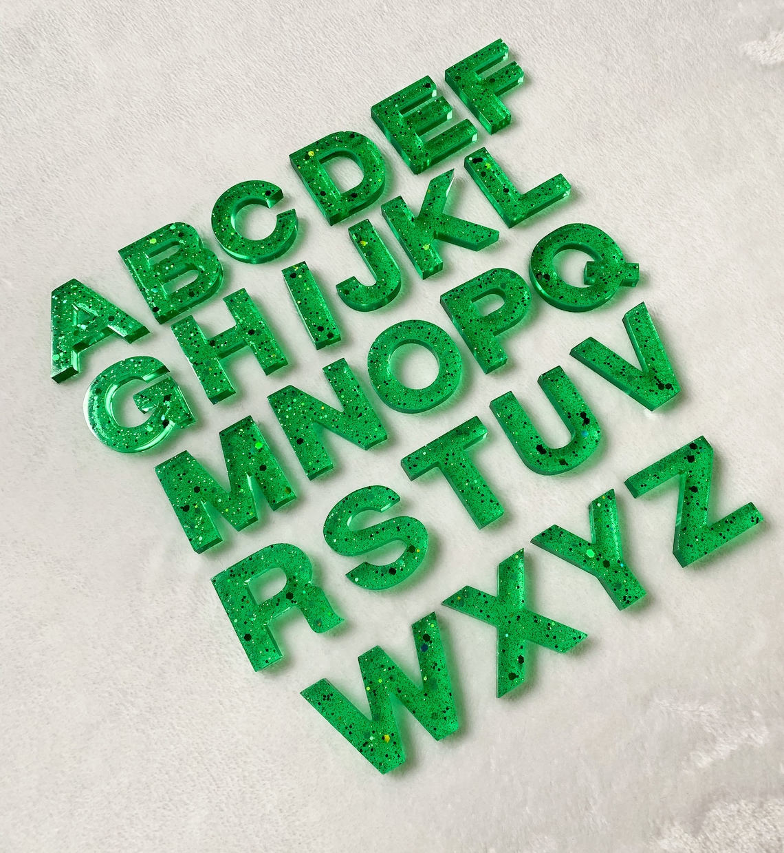 Resin Alphabet Resin Letter Uppercase Letter Set - Etsy