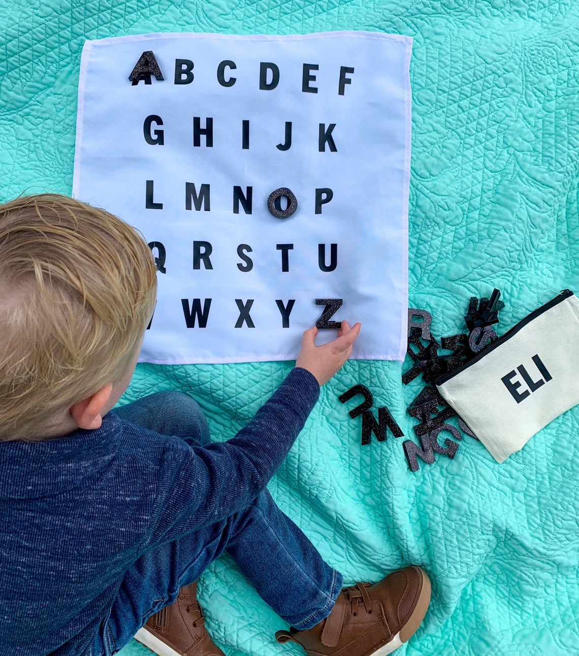 Letter Mat | Alphabet Mat | Letter Matching Game | Letter Play Mat ...