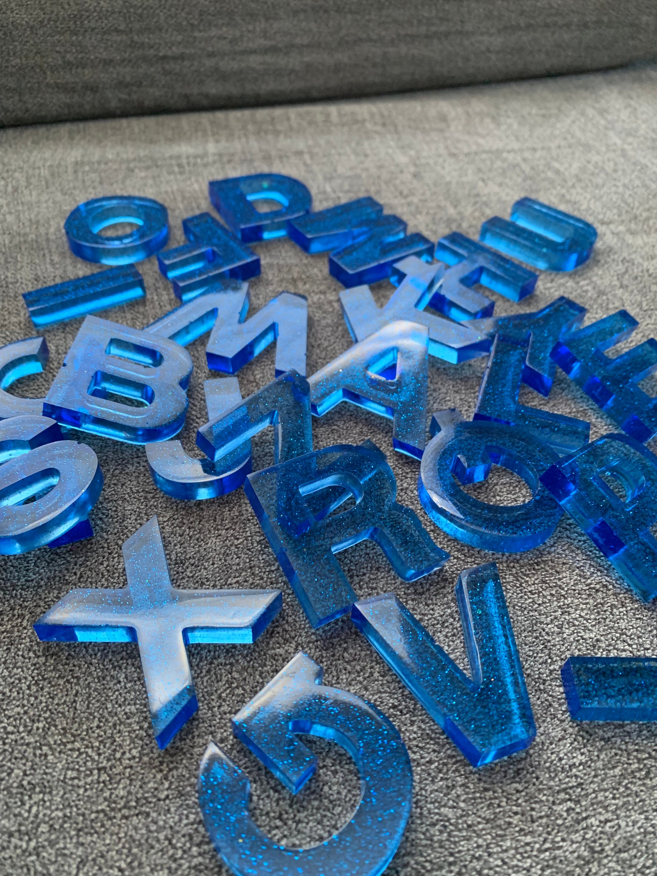 Resin Alphabet | Resin Letter | Uppercase Letter Set - Etsy