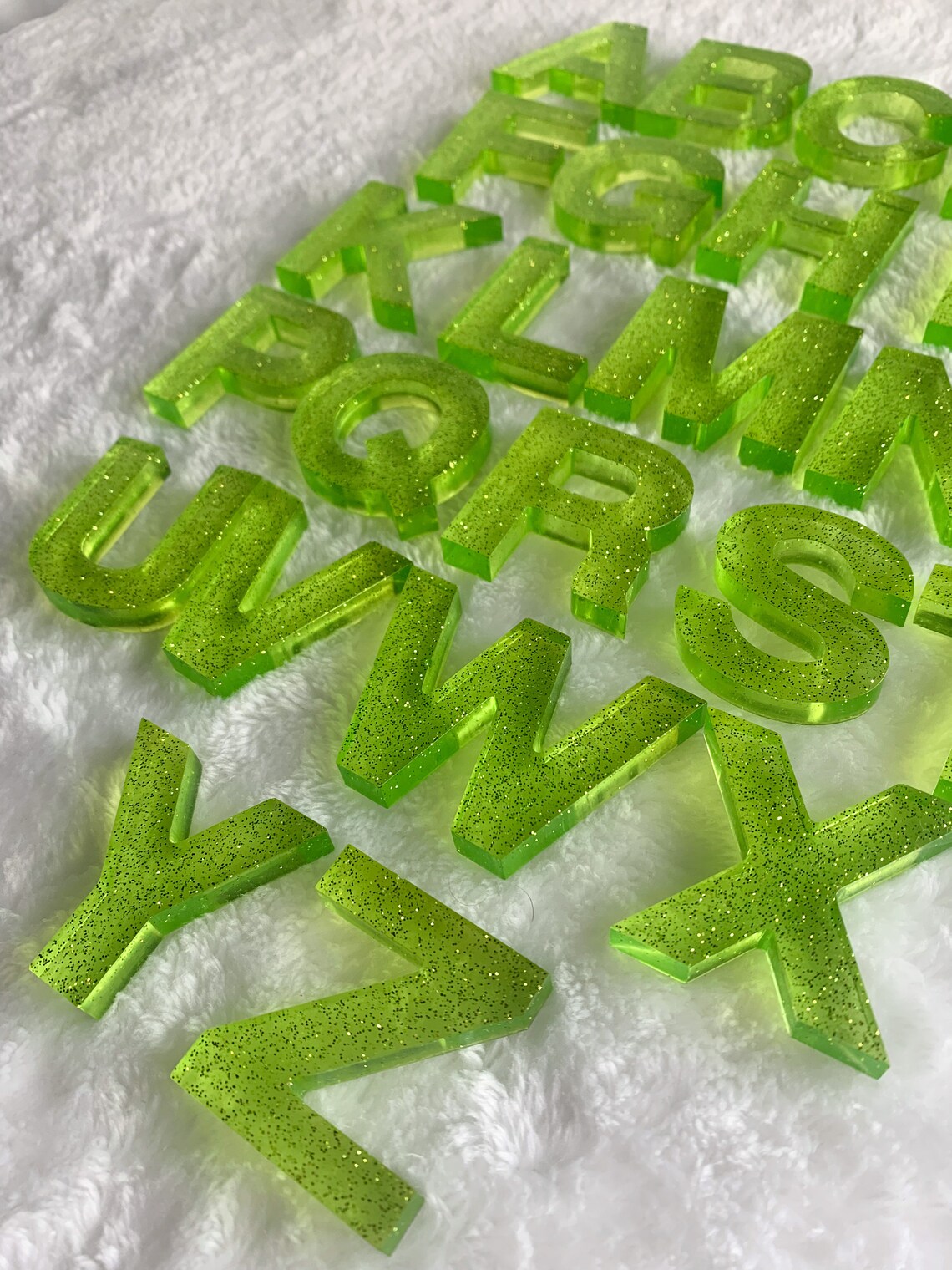 Resin Alphabet Resin Letter Uppercase Letter Set - Etsy