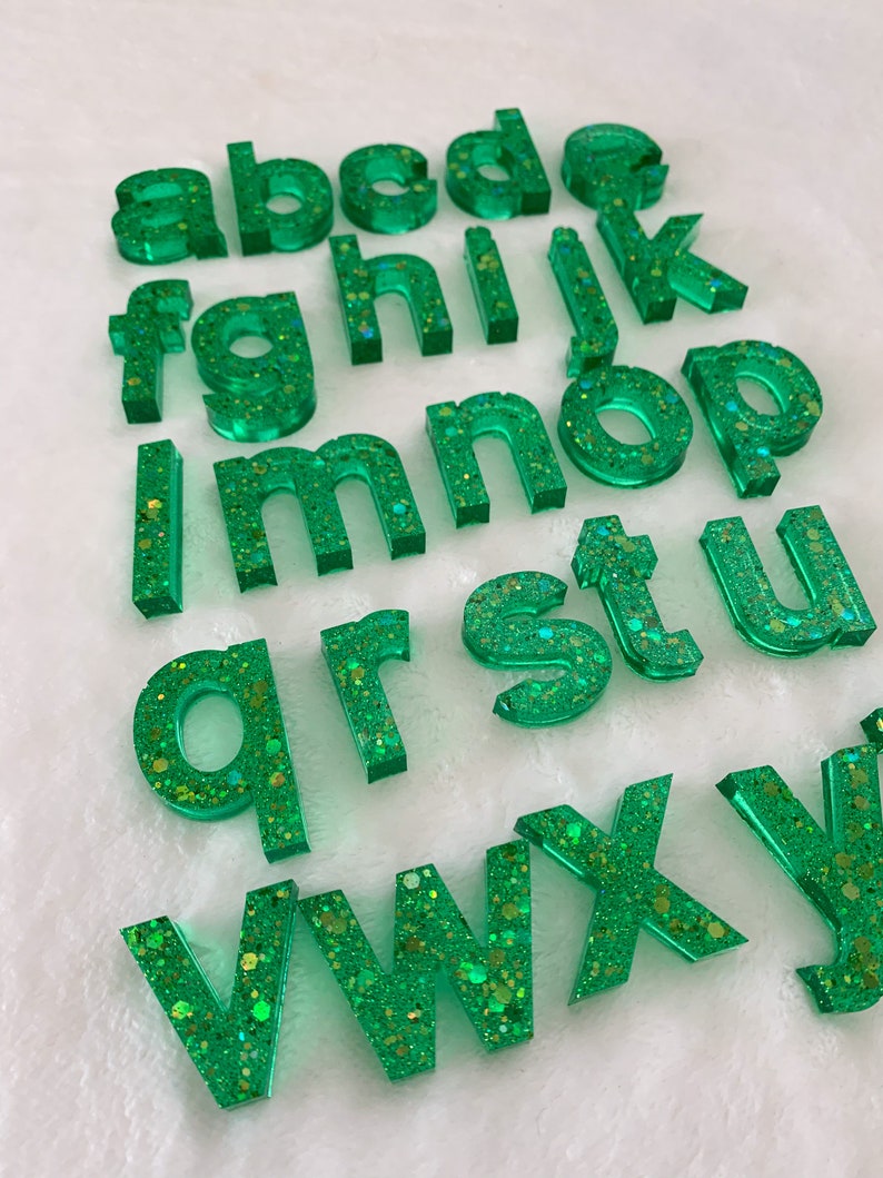 Resin Alphabet | Resin Letter | Lowercase Letter Set - Etsy
