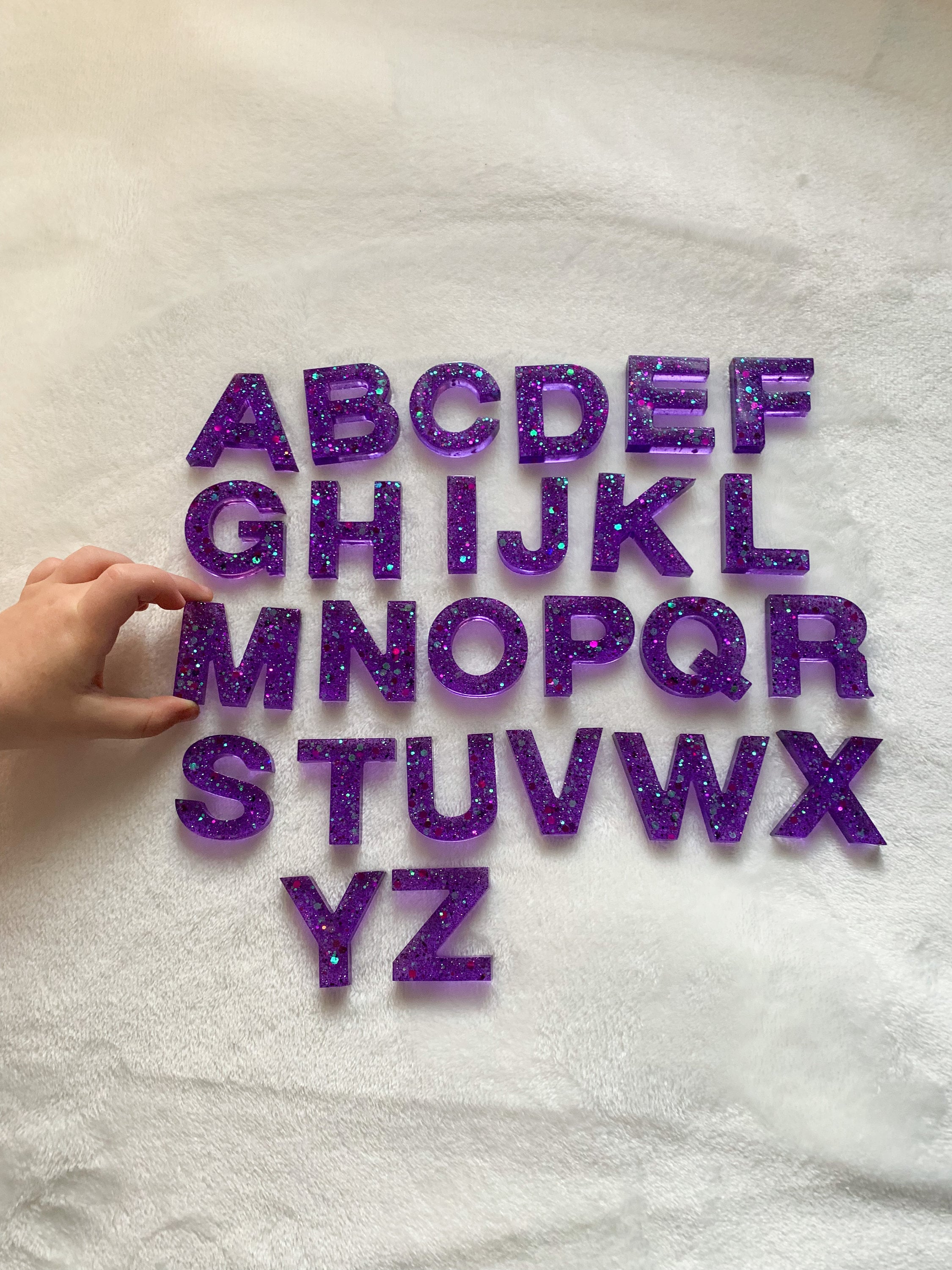 Resin Alphabet Resin Letter Uppercase Letter Set - Etsy
