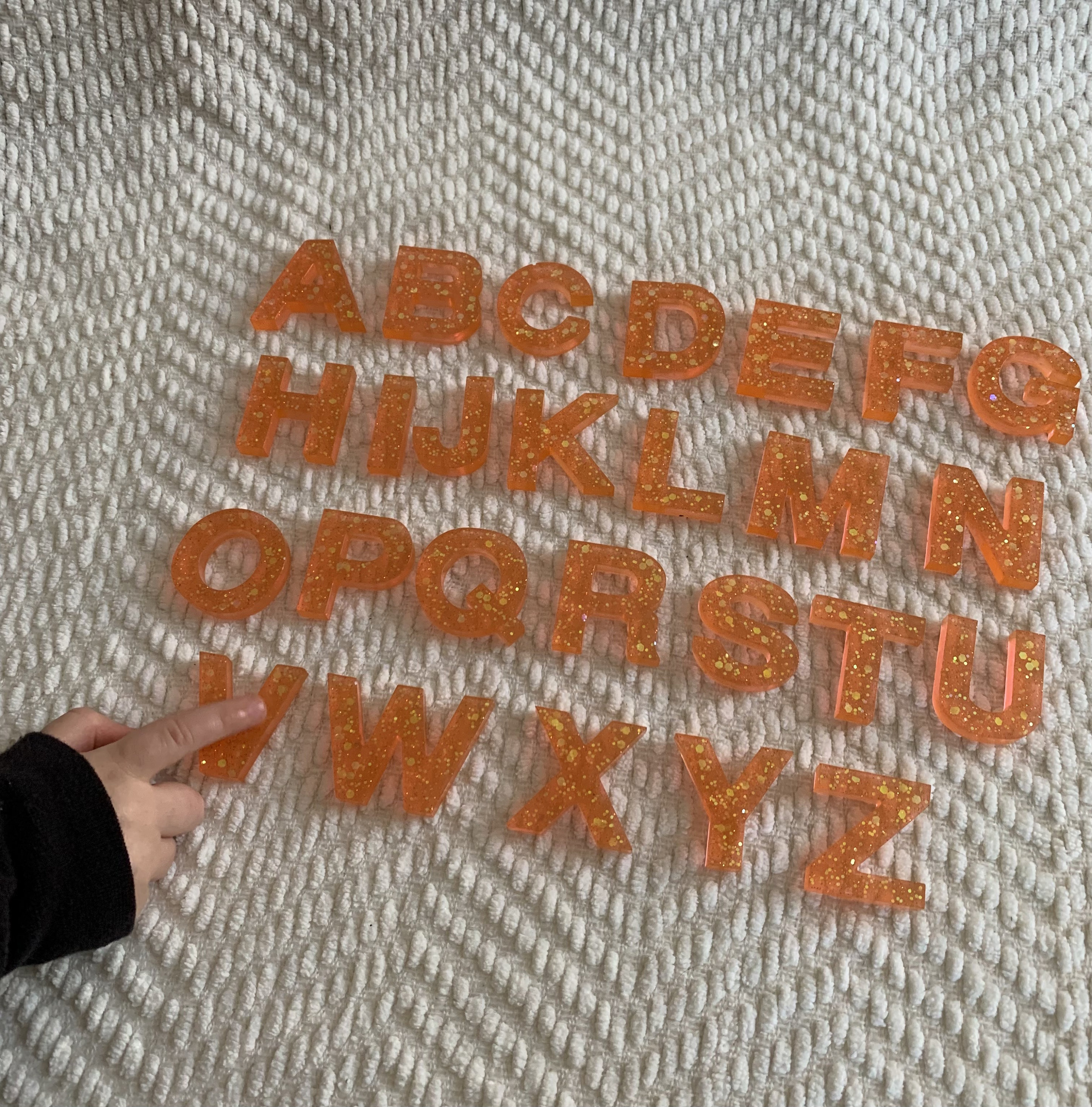 Resin Alphabet | Resin Letter | Uppercase Letter Set - Etsy