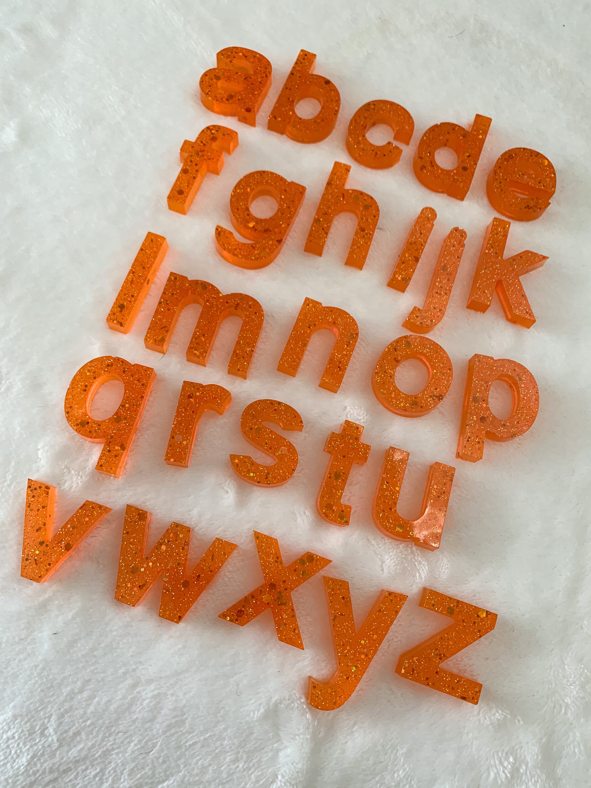 Resin Alphabet | Resin Letter | Lowercase Letter Set - Etsy