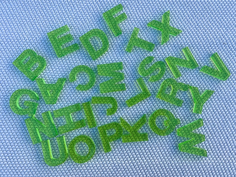Resin Alphabet Resin Letter Uppercase Letter Set - Etsy