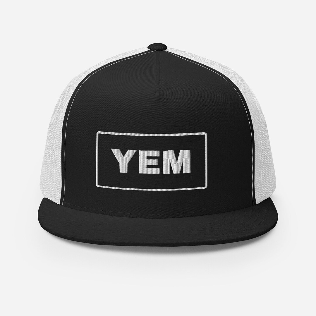 Phish YEM you Enjoy Myself Stealth Flat Brim Trucker Cap With White Embroidery. Phish Fan Art ...