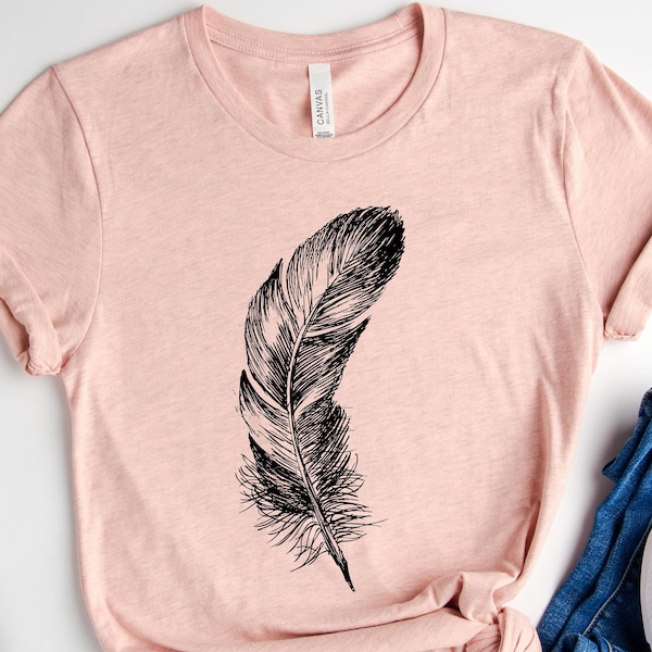 Feather Shirt - Etsy