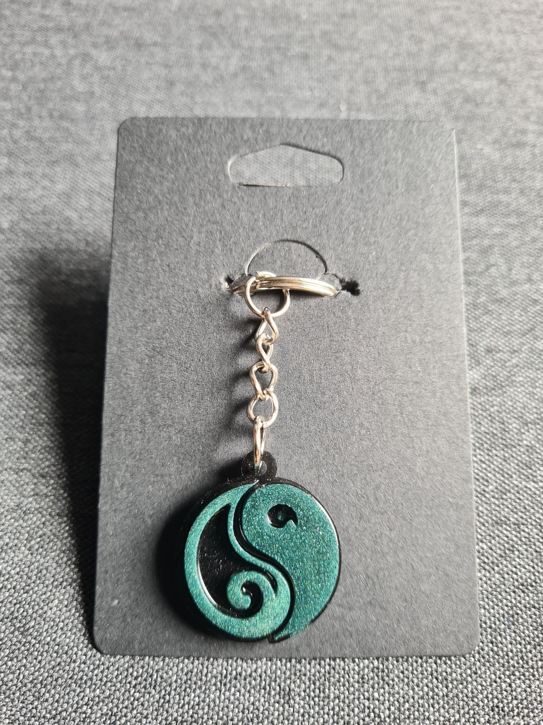 Yin Yang Symbol as Keychain - Etsy