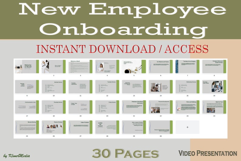 New Employee Onboarding Welcome Pack Fully CUSTOMIZABLE VIDEO - Etsy