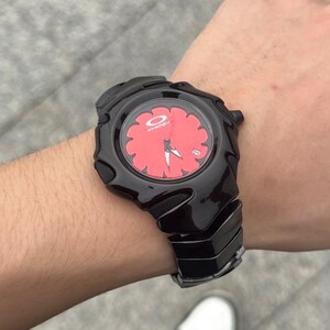 Oakley Blade 2 Silver Link Saw Frame Wristwatch Stainless Steel ...