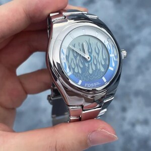 Fossil Big Tic Flame Digital Animated Vintage Retro Wrist Watch JR-8222 - Etsy