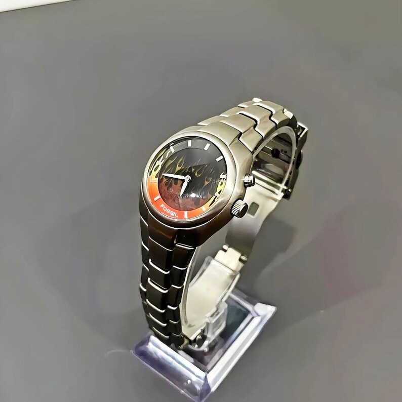 Fossil Big Tic Flame Dial Digital Animated Vintage Wrist Watch JR-8115 - Etsy