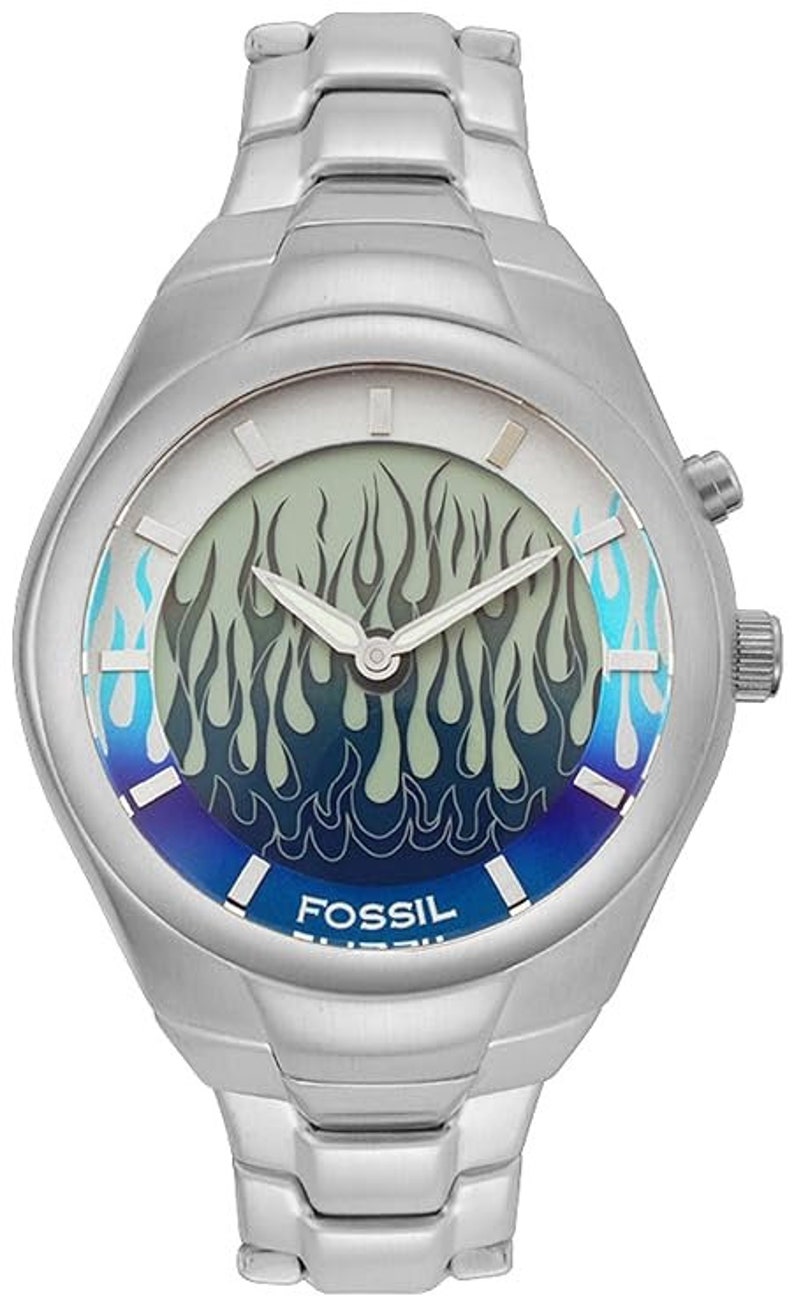 Fossil Big Tic Blue Flame Digital Animated JR-8222 Wrist Watch - Etsy