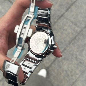 Oakley Blade 2 Silver Link Saw Frame Wristwatch Stainless Steel ...