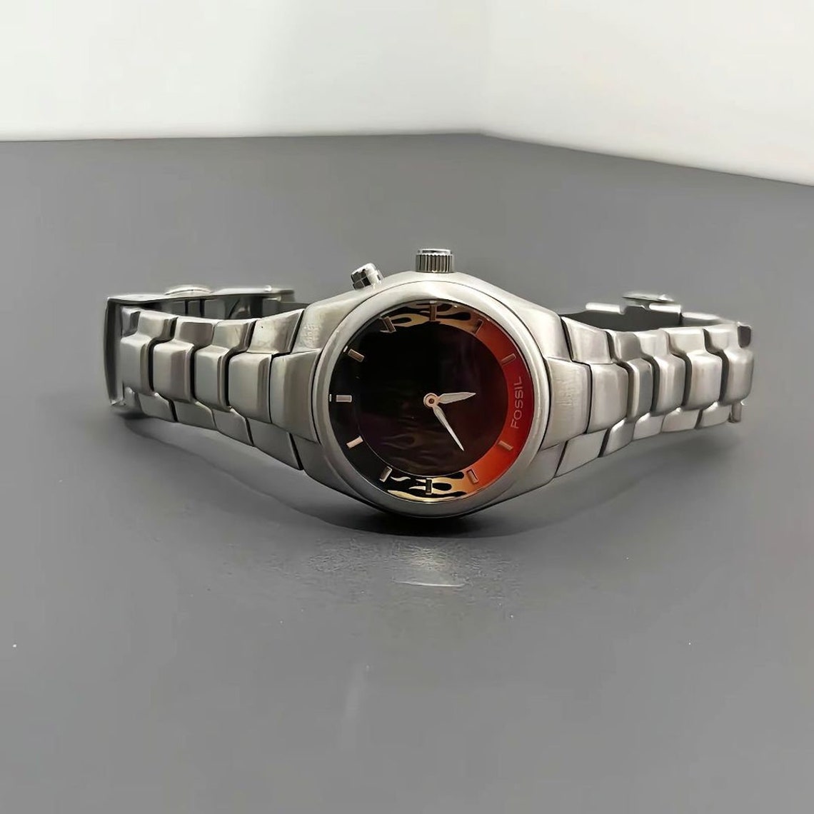 Fossil Big Tic Flame Dial Digital Animated Vintage Wrist Watch JR-8115 - Etsy