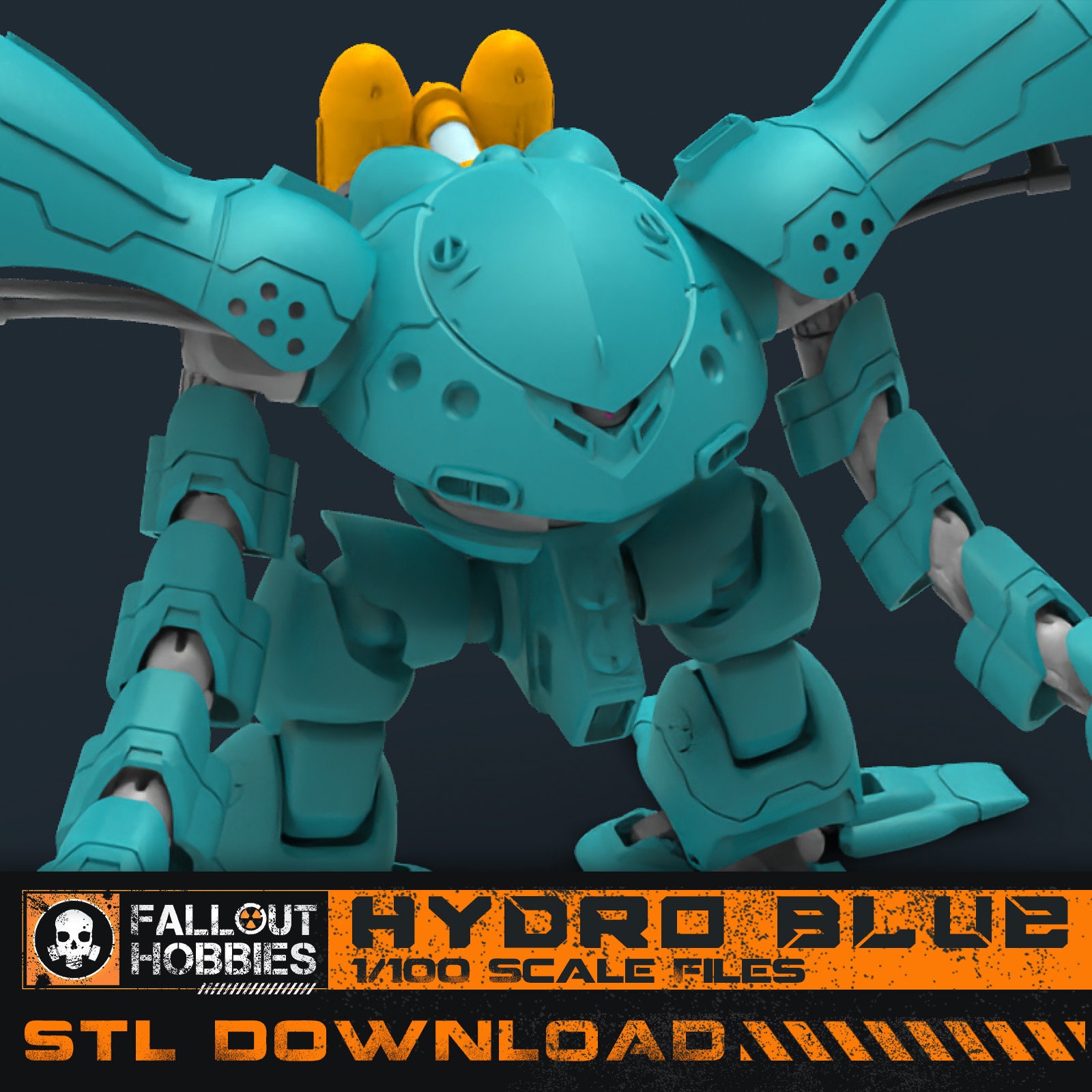 Hydro Blue Mobile Suit 3D Printable Download - Etsy