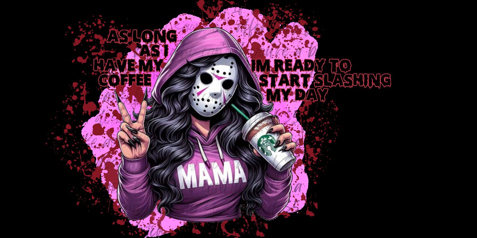 Slashing My Day Coffee PNG File - Etsy