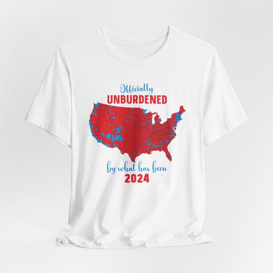 Donald Trump 2024 Election Results Map Shirt, USA Electoral Map 2024 ...