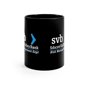 Silicon Valley Bank Risk Management Department Mug, SVB Funny Finance ...