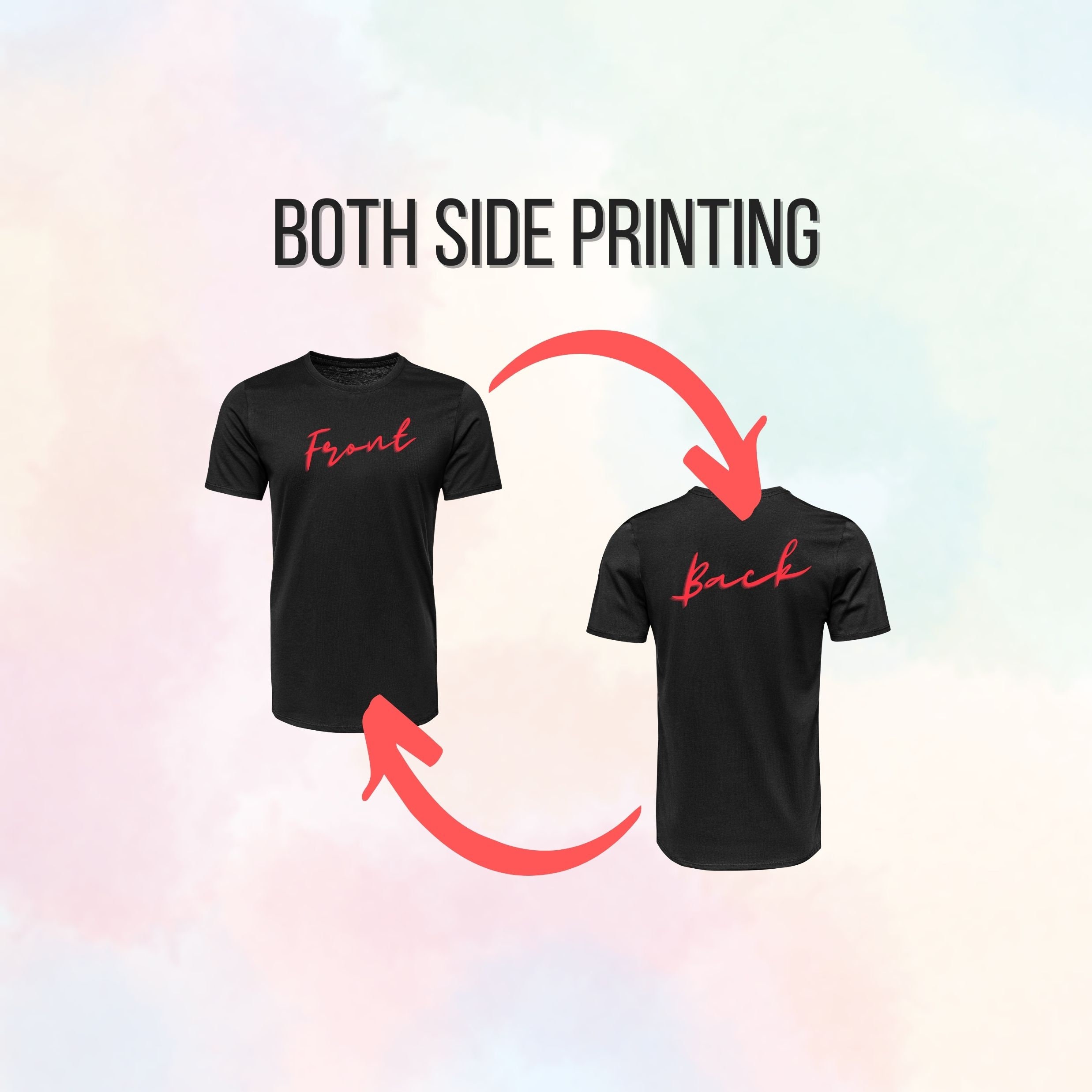 Both Side Printing Upgrade for Back Side Printing - Etsy