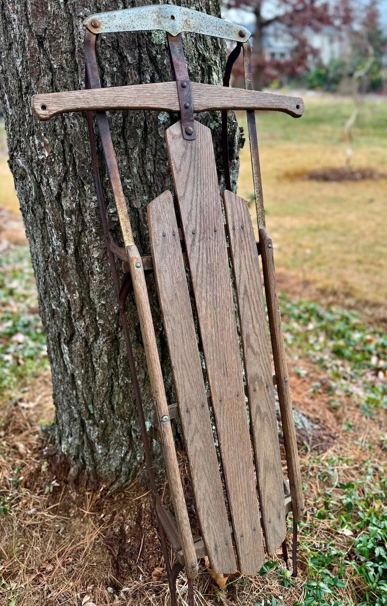 Vintage Sled Outdoor Decoration / Flexible Flyer No. 51J 50” Long ...