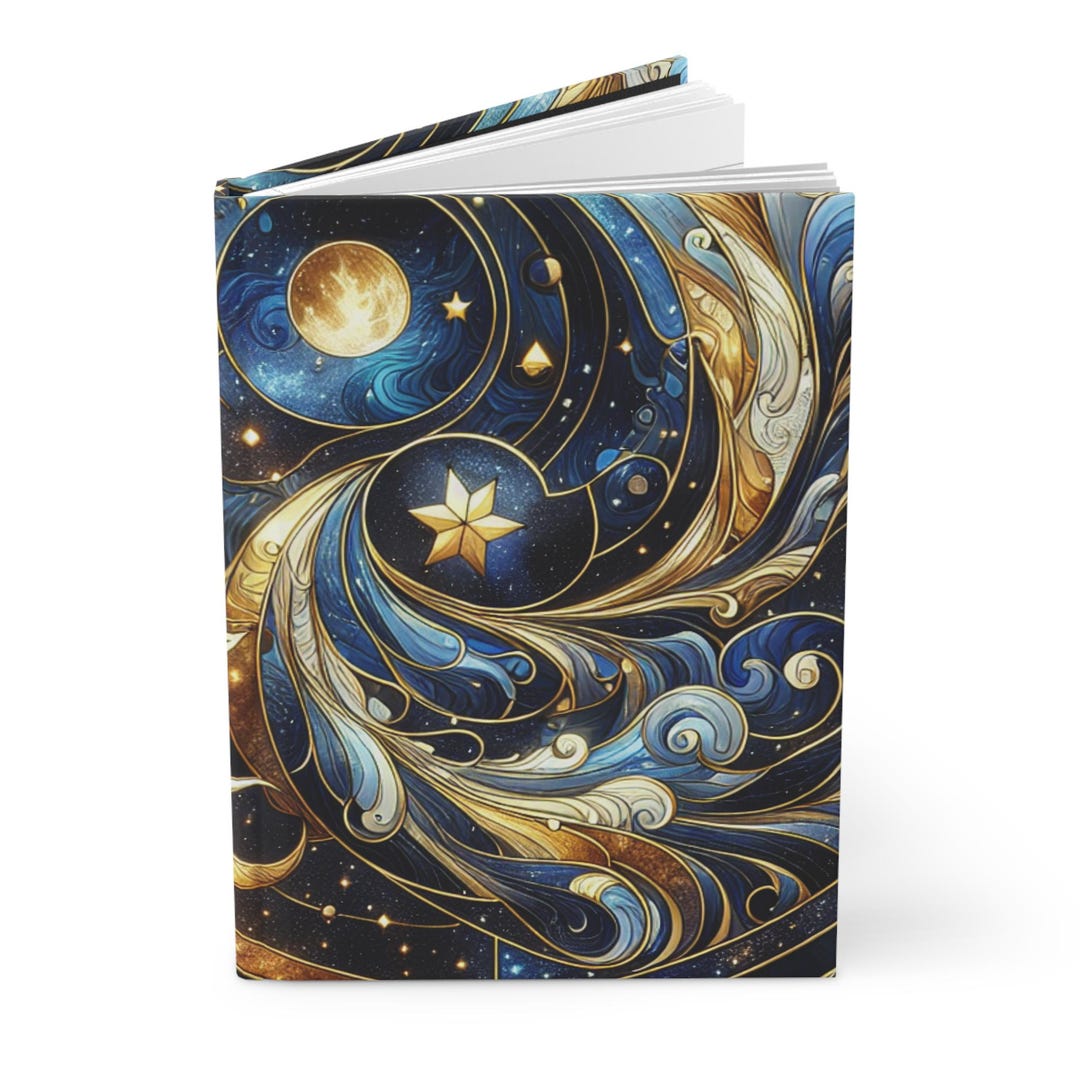 Swirling Night Sky Hardcover Journal: Celestial Notebook - Etsy