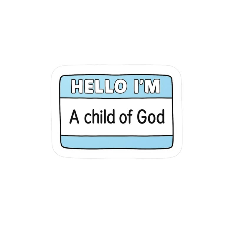 Hello I'm A Child of God Vinyl Decals, Faith Stickers, Religious Decals ...