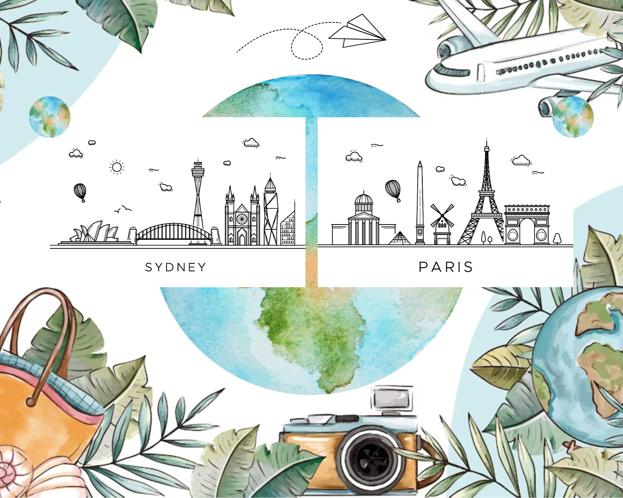 Travel Coloring Pages, Coloring Pages Travel, Travel Activities, Travel ...