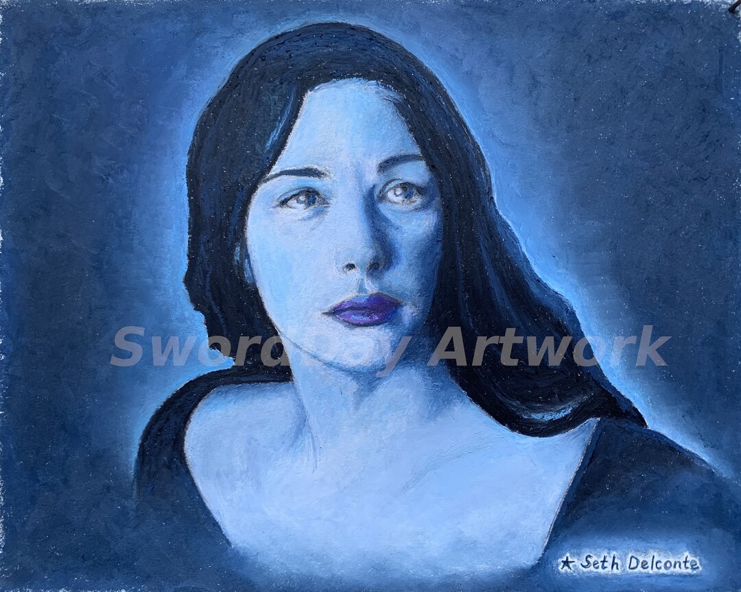 Arwen Undomiel - "blue" - Lord of the Rings Giclee Print of Original ...