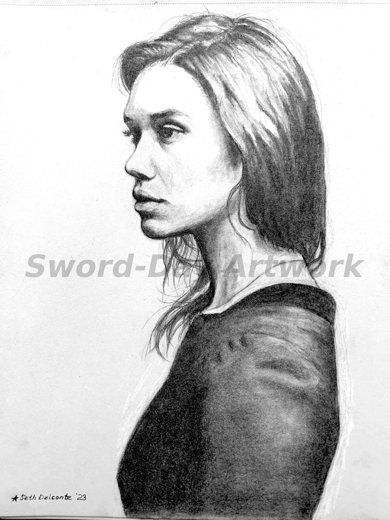 Giclee Print of Original Pencil Drawing muse - Etsy