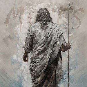 Moses - Wall Decor / Wall Art / Digital Art/ Gift for Him / Gift for ...