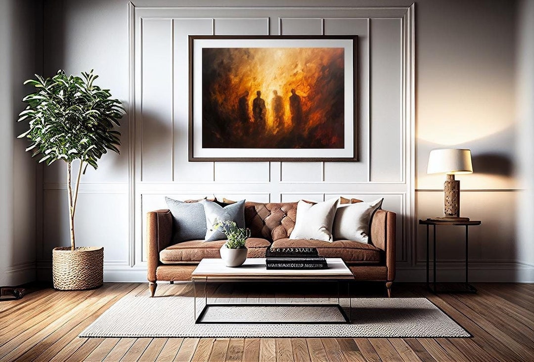 Christian Art Daniel - Fiery Furnace - Men in the Furnace Painting ...