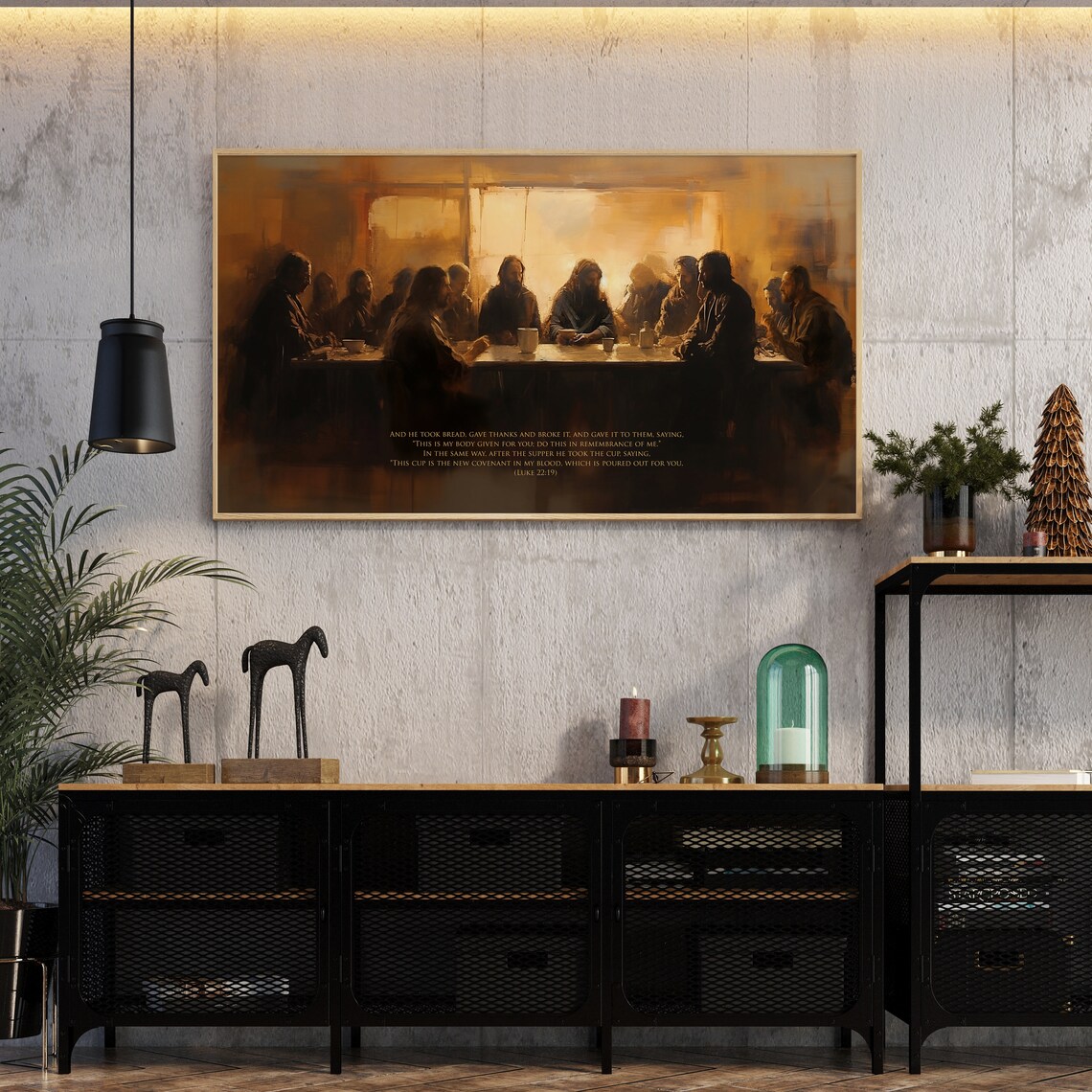 Last Supper Wall Decor / Wall Art / Digital Art/ Gift for Him / Gift ...