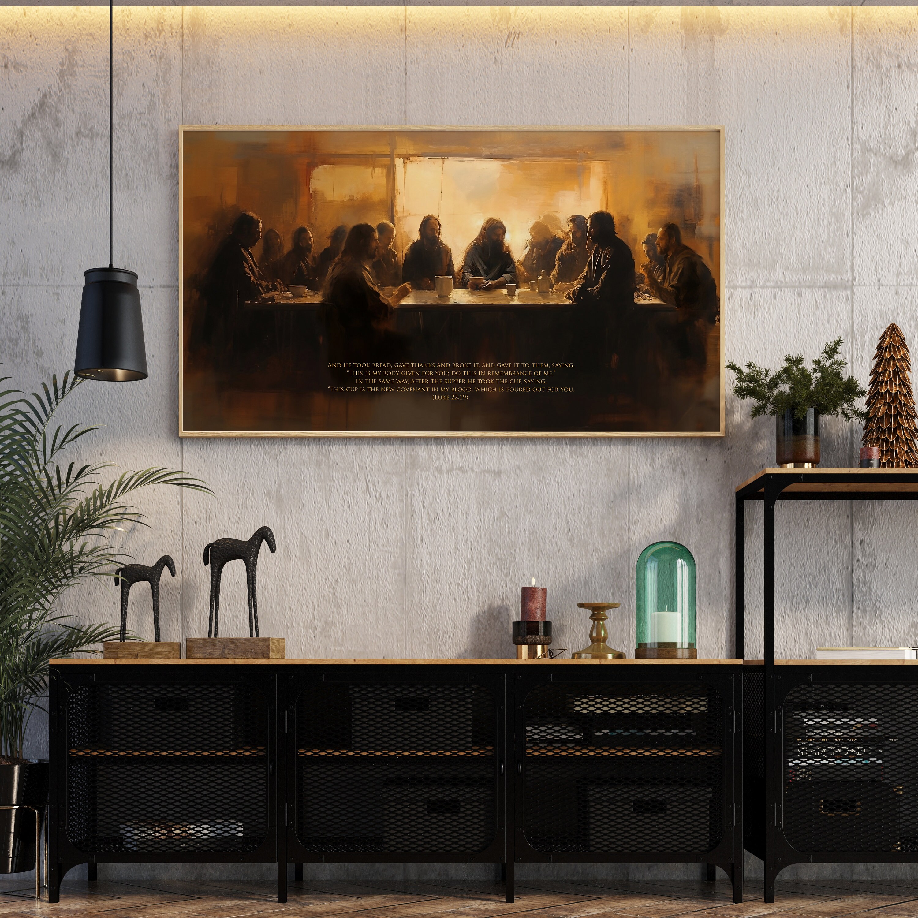 The Last Supper Christian Wall Art Christian Fine Art - Etsy
