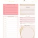 Pink and Gold Cute Girly Weekly Planner - Etsy