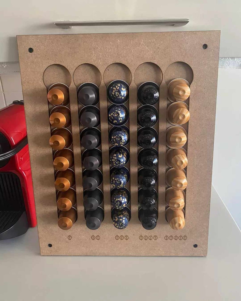 Nespresso Capsule Stand Laser Cut /DXF 3D Model 3mm Plywood - Etsy UK