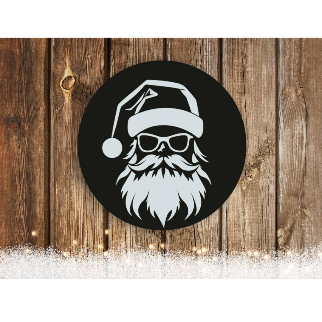 2-layered Santa Claus DXF Design (30x30 Cm) for Laser Cutting - Etsy