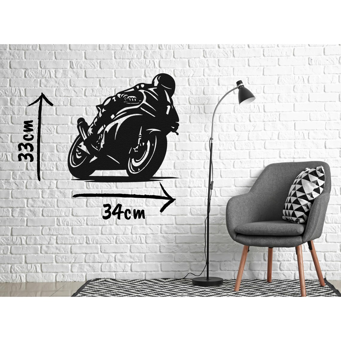 Racing Motorcycle Laser Cut Files | SVG & DXF | 34cm X 33cm - Etsy