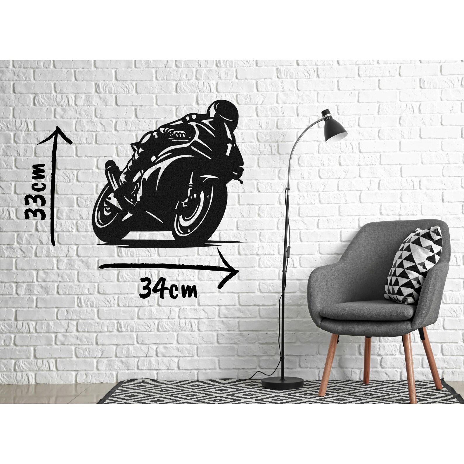 Racing Motorcycle Laser Cut Files | SVG & DXF | 34cm X 33cm - Etsy