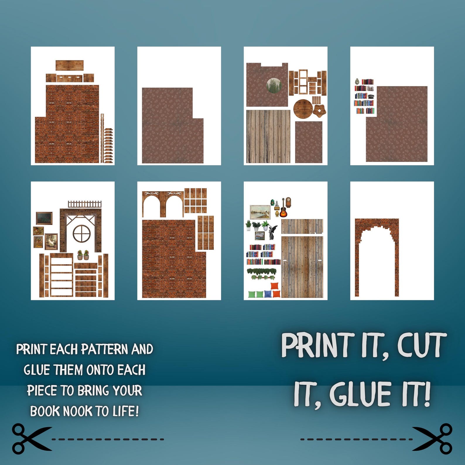 DIY Magic Alley Booknook Design: Laser Cut Files Svg - Dxf- Jpg ...