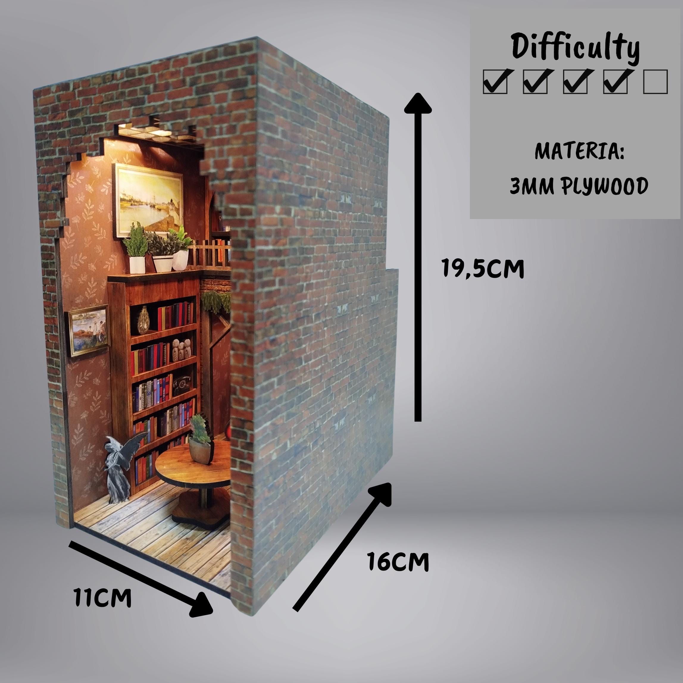 DIY Magic Alley Booknook Design: Laser Cut Files Svg - Dxf- Jpg ...