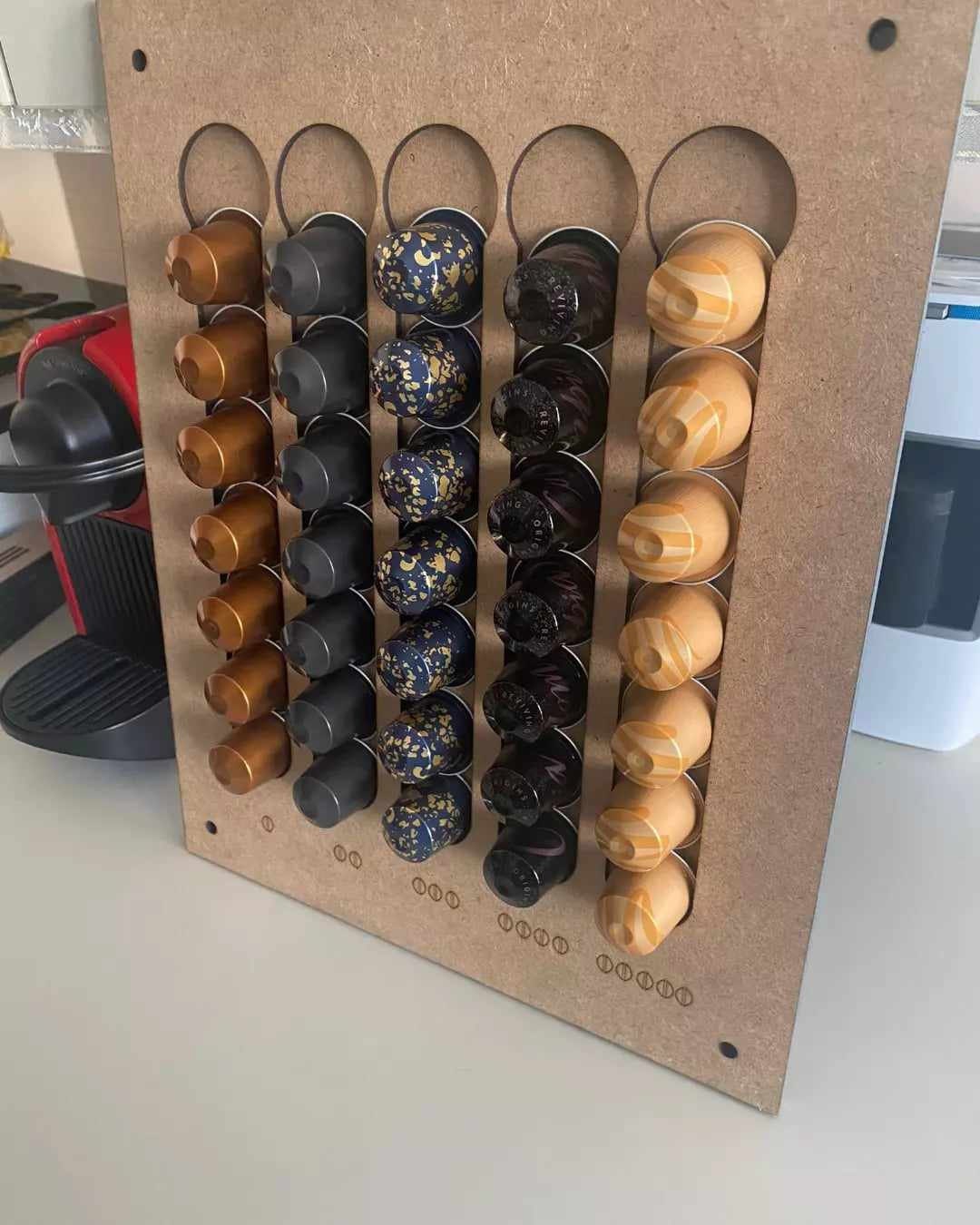 Nespresso Capsule Stand Laser Cut /DXF 3D Model 3mm Plywood - Etsy UK