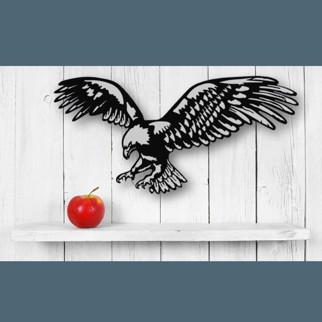 Eagle Wall Art DXF File: 2-layer Laser Cut Design (digital Download) - Etsy