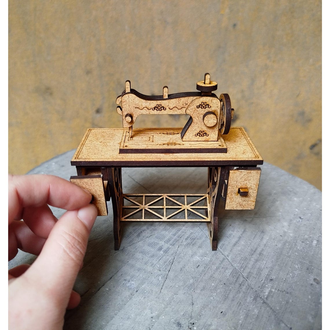 DIY Sewing Machine Model | 3mm Material Laser Cut Files | SVG & DXF ...