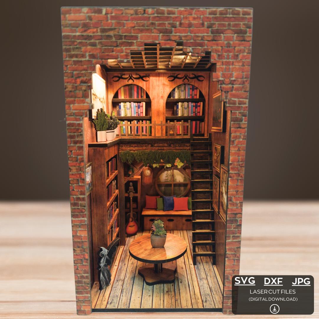 DIY Magic Alley Booknook Design: Laser Cut Files Svg - Dxf- Jpg ...