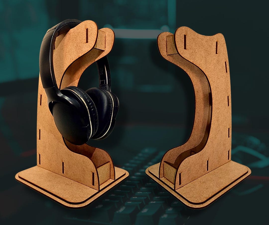 HEADPHONE HOLDER Dxf File for Laser Cutting - Etsy