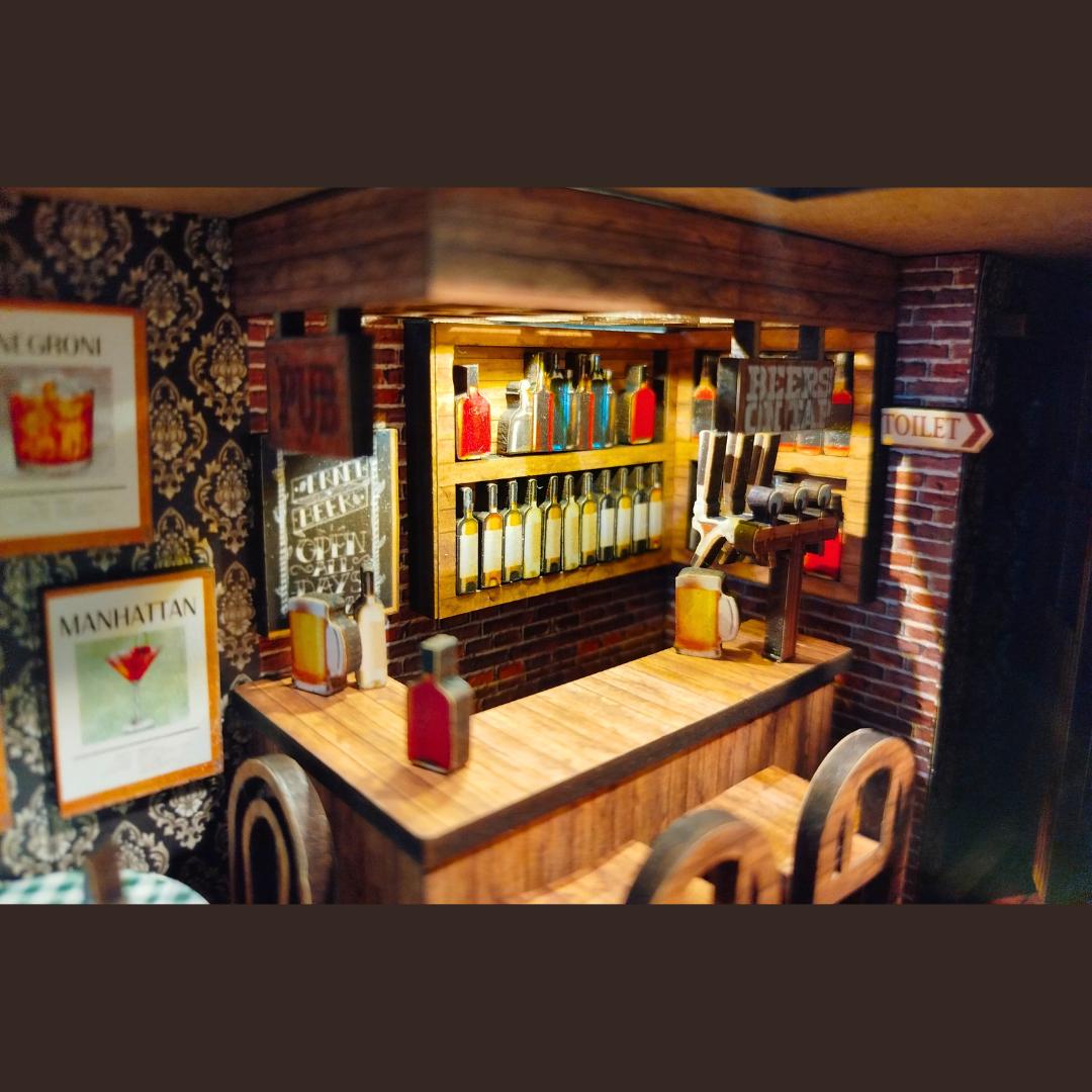 Pub Book Nook Digital Kit: Laser Cut Files Svg - Dxf - Jpg (digital ...