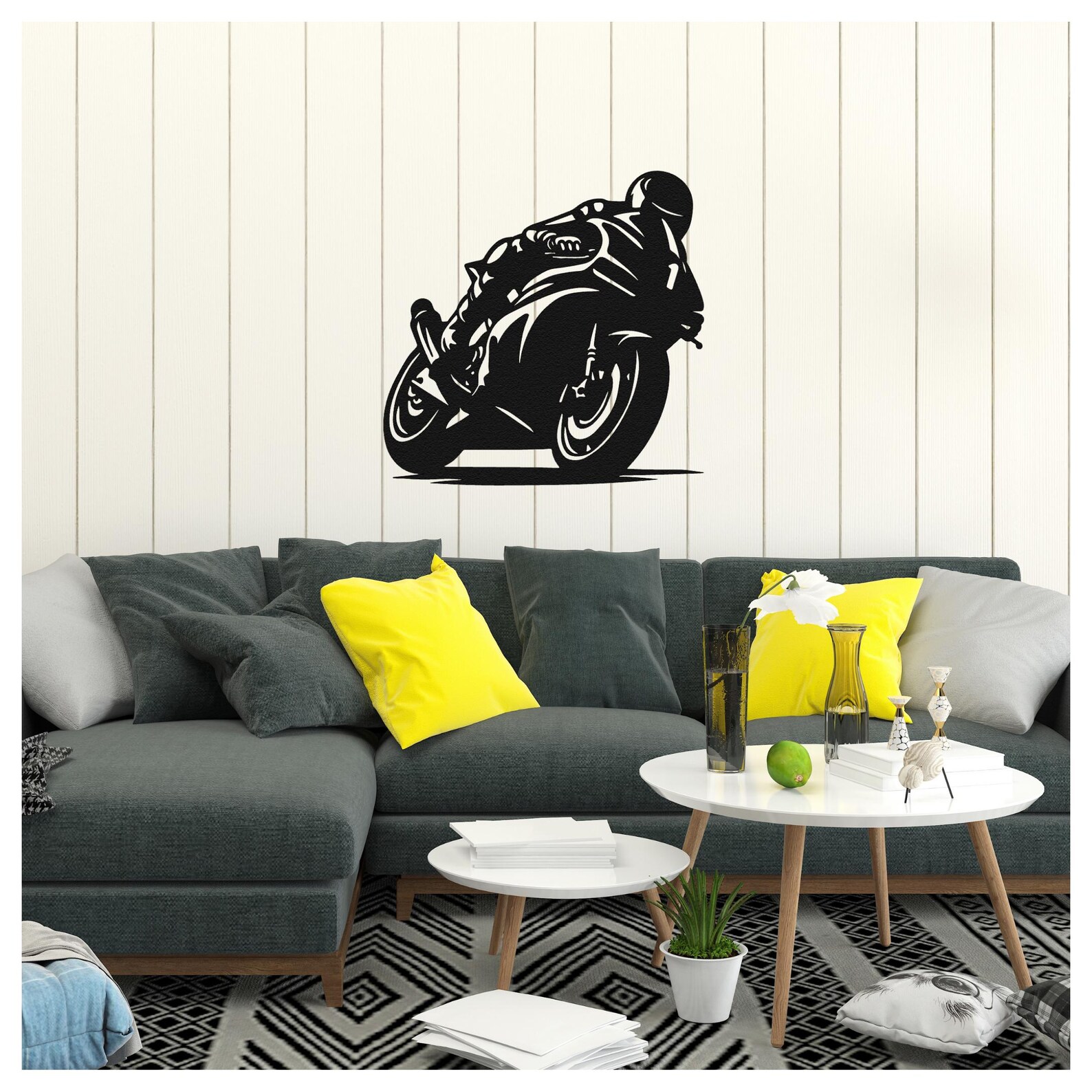 Racing Motorcycle Laser Cut Files | SVG & DXF | 34cm X 33cm - Etsy